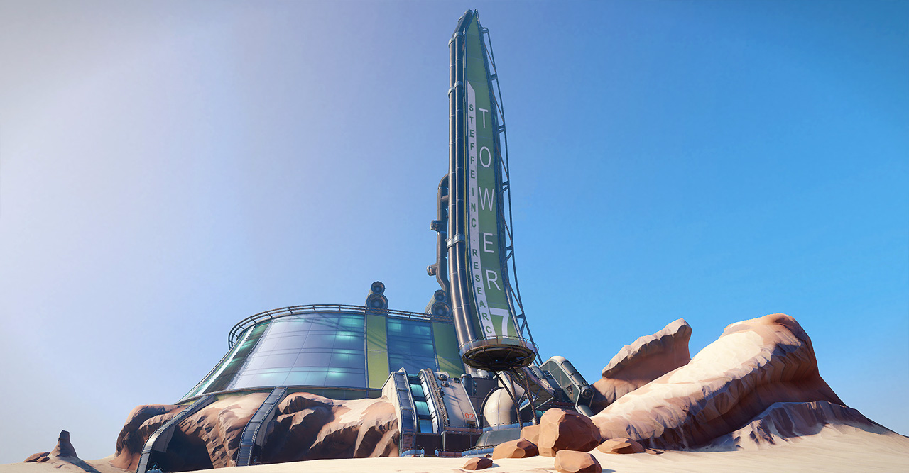 Futuristic Laboratory Exterior